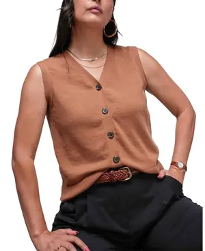 WILDFANG The Everyday Sweater Vest - Walnut