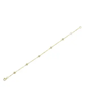 MOON & MEADOW 14k Yellow Diamond Chain Bracelet