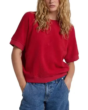 PERFECTWHITETEE Kennedy Fleece Sweatshirt - Game Day Red