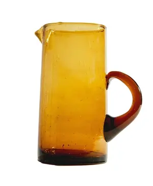VERVE CULTURE Moroccan Cone Jug - Amber