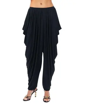 NOCTURNE Draped Relaxed-fit Pants
