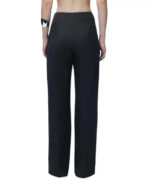 NOCTURNE Wide-leg Fluid Pants - Anthracite