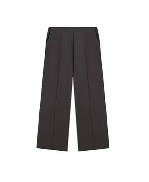 NOCTURNE Wide-leg Fluid Pants - Anthracite