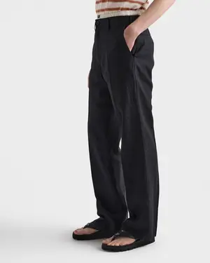 Prada Rubber Thong Sandals - Black