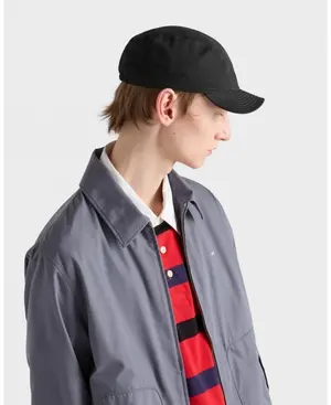 Prada Cotton Baseball Cap With Embroidered Lettering Logo - Black