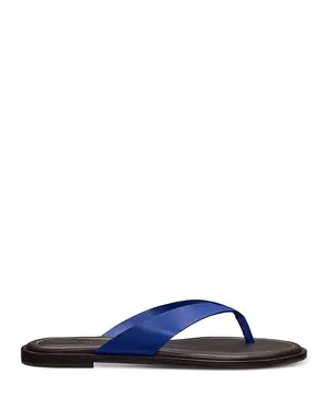REFORMATION Jessie Thong Sandals - Blue/brown