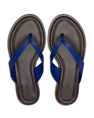 REFORMATION Jessie Thong Sandals - Blue/brown