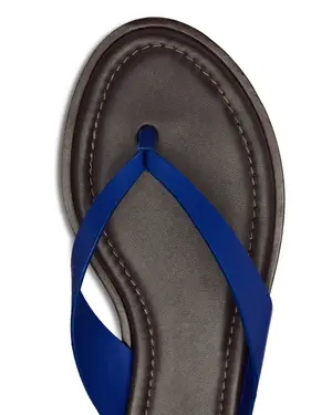 REFORMATION Jessie Thong Sandals - Blue/brown