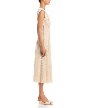 A.REN Sleeveless Lace Midi Dress