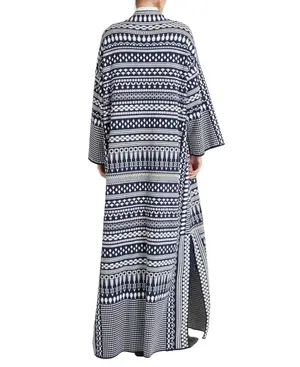 TEMPERLEY LONDON Tlalli Knit Coat - Navy Silver