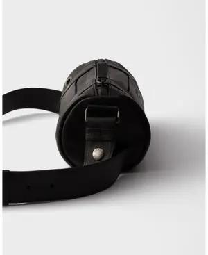 Prada Leather Barrel Shoulder Bag