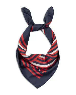 Echo Stripes Silk Scarf