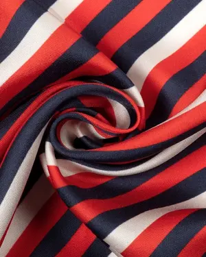 Echo Stripes Silk Scarf