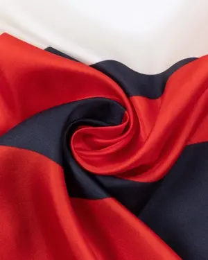 Echo Curves Silk Square Scarf