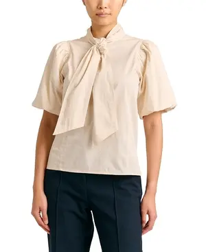 CARTOLINA Perry Top With Tie Detail - Ivory