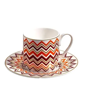 Missoni Iconic Coffee Cup & Saucer, Set Of 2 - Multicolor