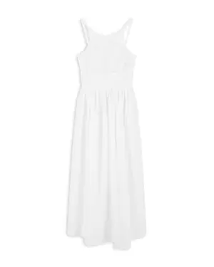 Emporio Armani Smocked Waist Midi Dress