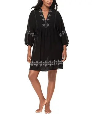 Miraclesuit Elysium Beach Dress Swim Cover-up - Black/white