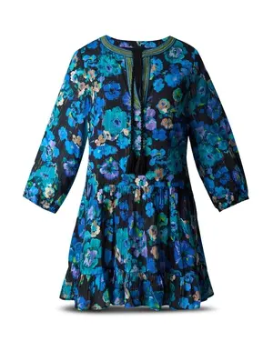 Miraclesuit Secret Garden Beach Dress Cover Up - Black/multi