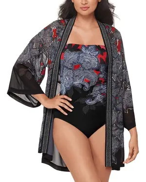 Miraclesuit Steel Magnolias Kimono Cover Up