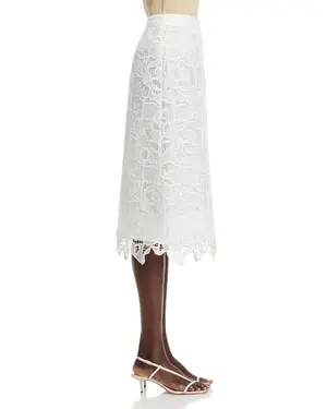 Simkhai Elissa Lace Midi Skirt