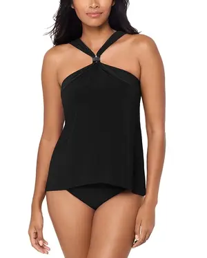 Magicsuit Solid Faye Tankini Top - Black
