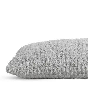 SUNDAY CITIZEN Snug Waffle Lumbar Pillow, 36 X 14 - Light Gray
