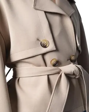 BLUE REVIVAL Cropped Scuba Trench