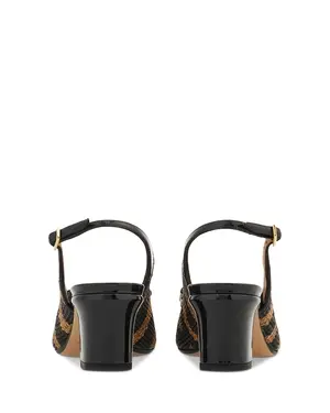 FERRAGAMO Vetty 55 Slingback Pumps - Nero