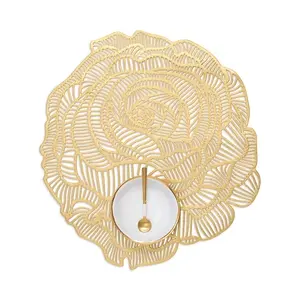 CHILEWICH Pressed Rose Placemat - Brass