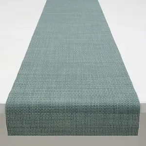 CHILEWICH Basketweave Table Runner, 14 X 72 - Celadon