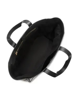 ANINE BING Zebra Leather Tote Bag - Print