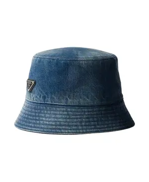 Prada Denim Bucket Hat - Blue