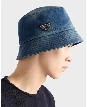 Prada Denim Bucket Hat