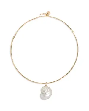 Baublebar Santana Shell Collar Necklace - Pearl