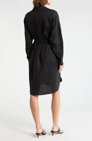 JAMES PERSE Linen Shirtdress