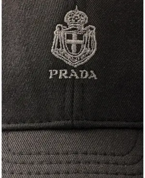 Prada Gabardine Baseball Cap - Black