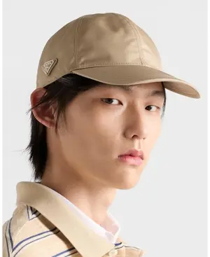 Prada Re-nylon Baseball Cap - Camel Brown