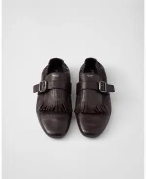 Prada Shuffle Fringed Monk Strap Shoes