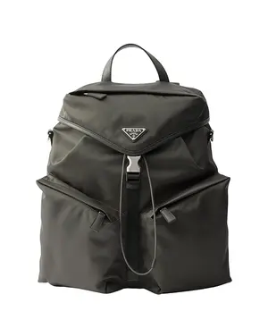 Prada Re-nylon And Leather Backpack - Green