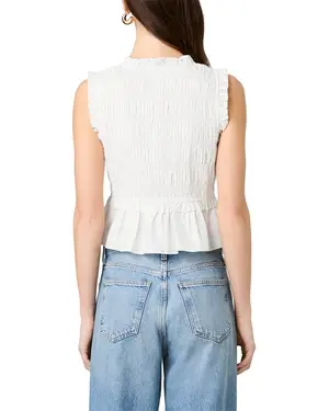 French Connection Rhodes Poplin Smocked Top