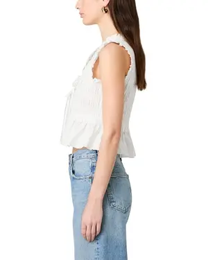 French Connection Rhodes Poplin Smocked Top