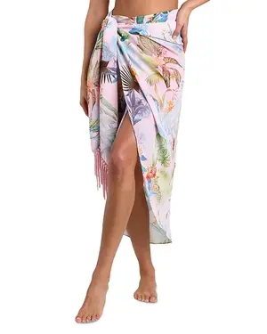 L'Agence Marena Colorful Palm Sarong Cover Up - Multi