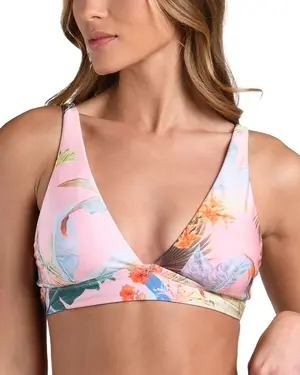 L'Agence Lexie Tropical Print Bikini Top - Multi
