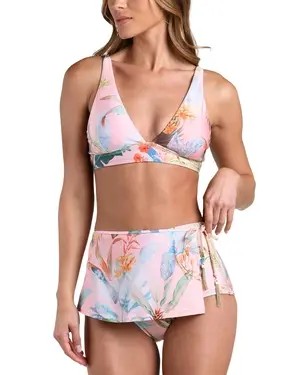 L'Agence Lexie Tropical Print Bikini Top - Multi