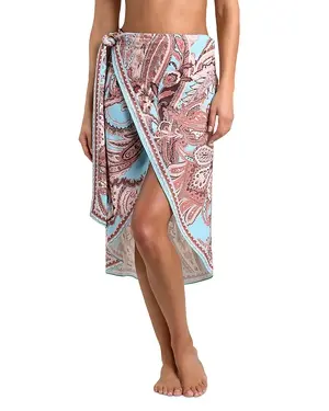 L'Agence Marena Traditional Paisley Sarong Cover Up - Multi