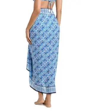 La Blanca Costa Azul Sarong Cover Up - Blue