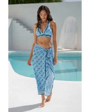 La Blanca Costa Azul Sarong Cover Up - Blue