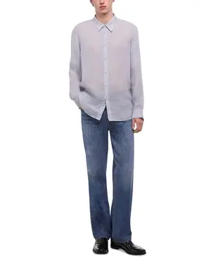Helmut Lang Relaxed Fit Gauze Shirt - Pacific