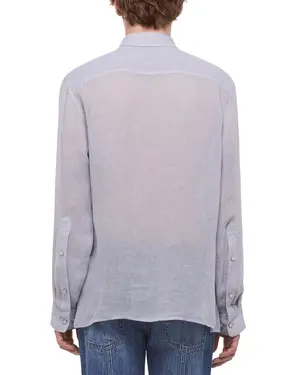 Helmut Lang Relaxed Fit Gauze Shirt - Pacific